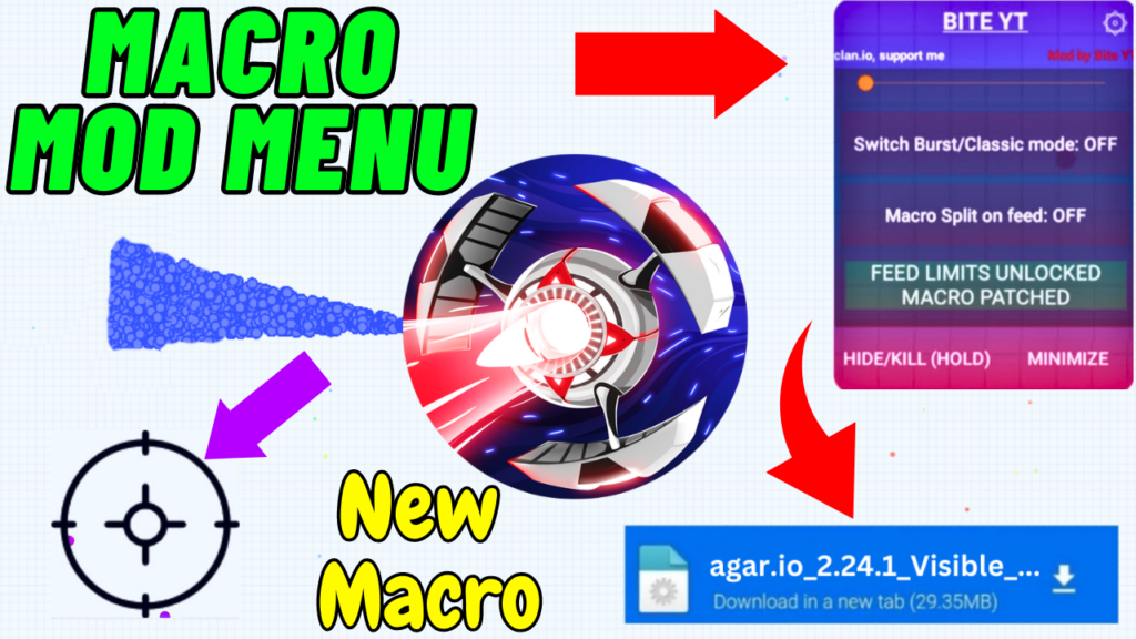 Agario latest Macro Mod Menu - Rxtapk